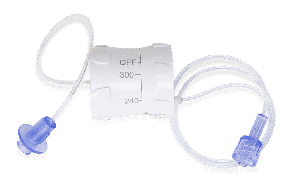 Precision™ Flow Rate Controller for accurate and convenient infusions.