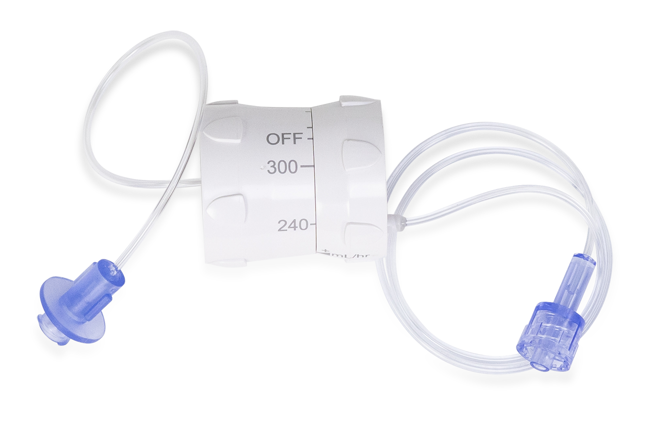 Precision™ Flow Rate Controller for accurate and convenient infusions.