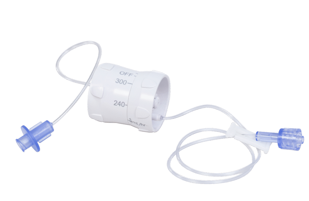 Precision™ Flow Rate Controller for accurate and convenient infusions.